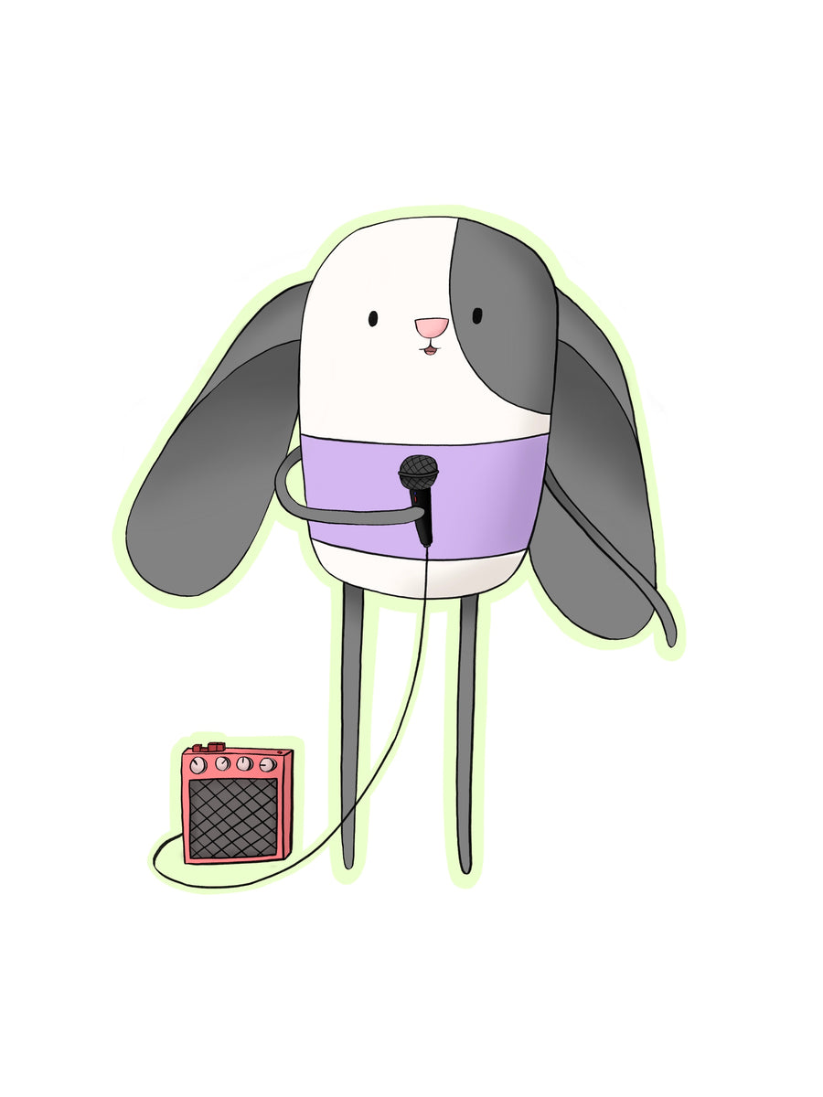 Emma the Bunny Sticker – Dunlap Love